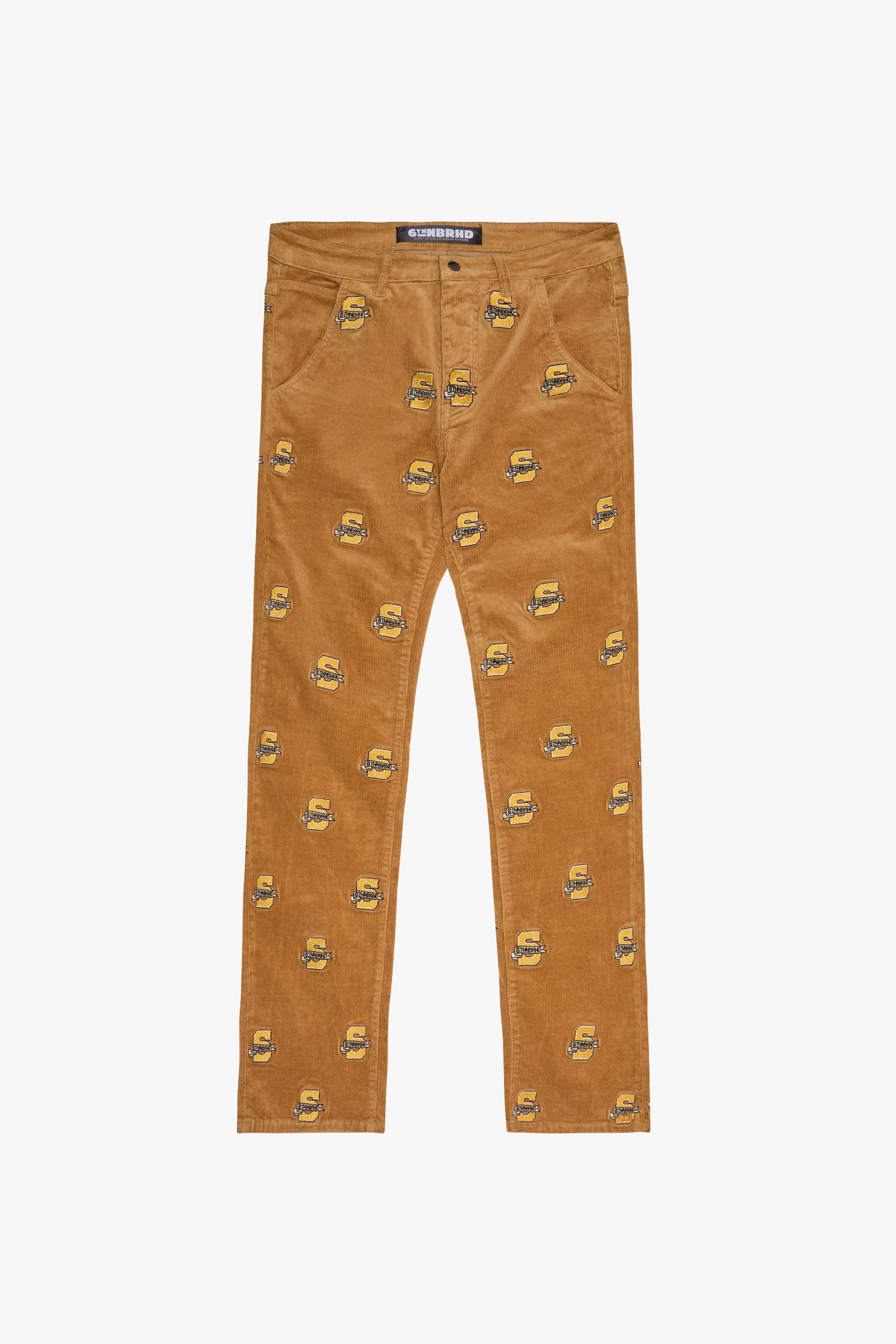 "SLACKS" CORDUROY PANTS - WHEAT